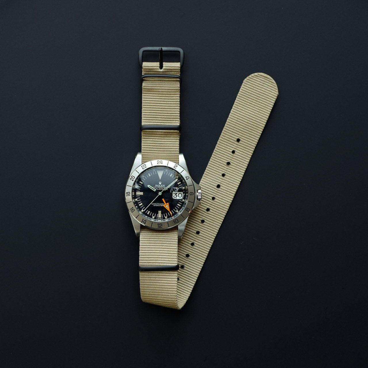 NATO TYPE STRAP Matte Black Series - Sand Beige – ENZOSHOP/エンツォショップ